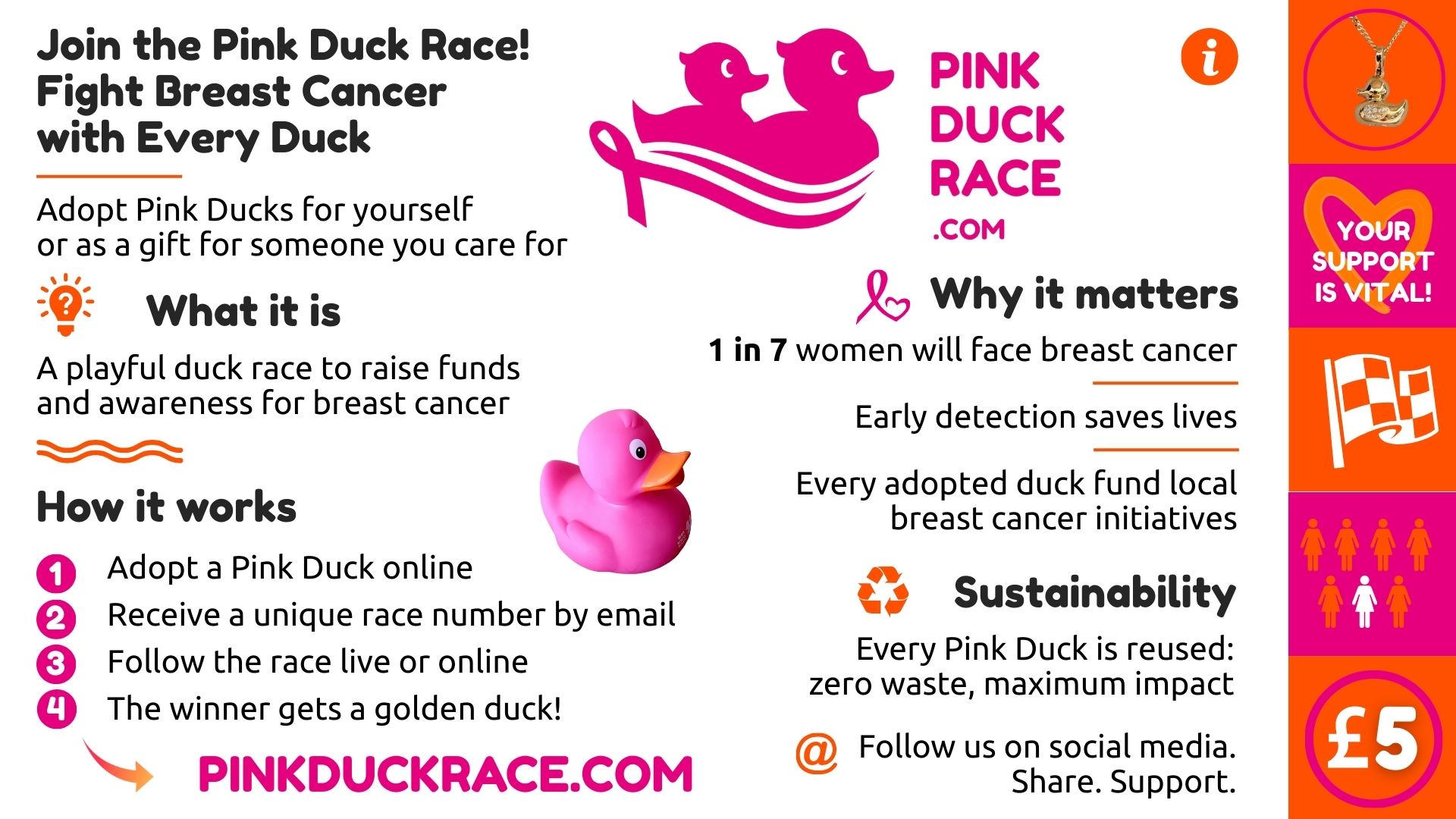 UK 2025 - Pink Duck Race